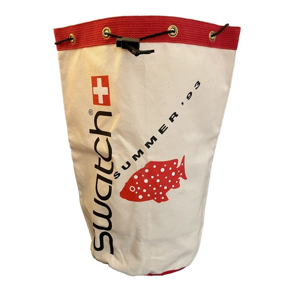 Swatch Watch | Bags | Vintage 9s Swatch Watch Summer 93 Drawstring ...